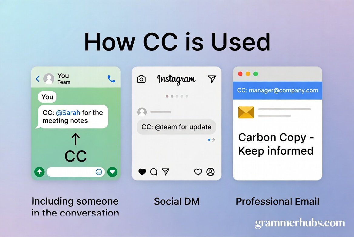 What Does CC Mean in Text? Simple Meaning Explained